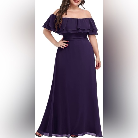pinup fashion | Dresses | Pinup Fashion Plus Size 22w Chiffon Off ...